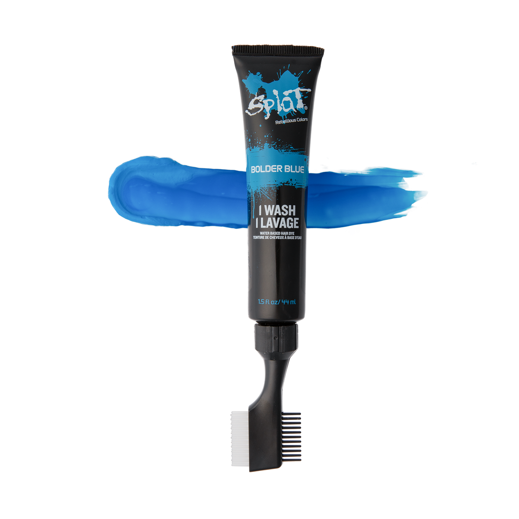Bolder Blue: Blue One-Wash Temporary Hair Dye | Splat Hair Color