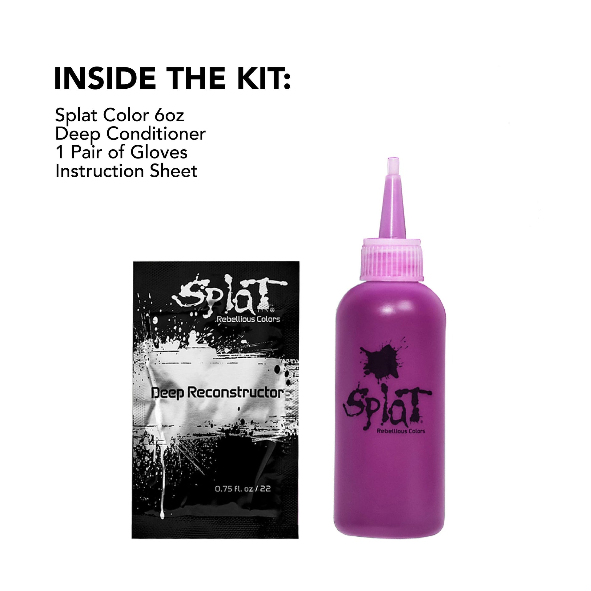 Midnight Magenta: No Bleach Pink Semi-Permanent Hair Dye | Splat Hair Color