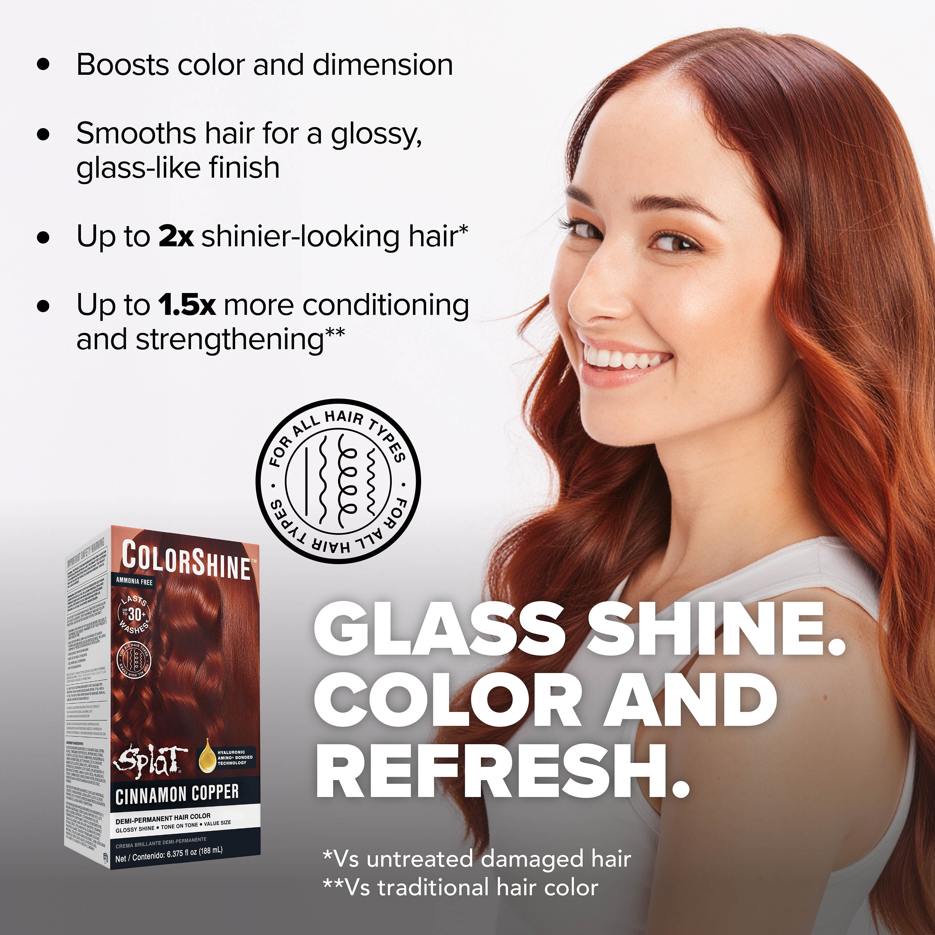 Splat ColorShine Demi-Permanent Hair Color: 6CC Cinnamon Copper – Splat ...