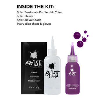Splat Complete Kit Passionate Purple – Purple Semi Permanent Hair Colo ...