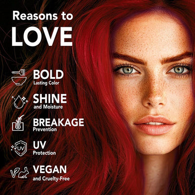 Midnight Amber: No Bleach Auburn Hair Dye for Dark Hair | Splat Hair Color