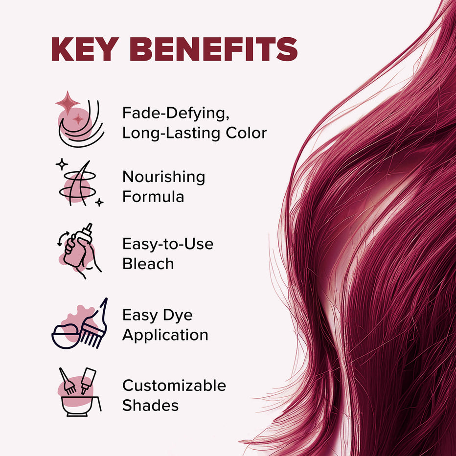Crimson Obsession: Crimson Semi-Permanent Hair Dye Kit | Splat Hair Color