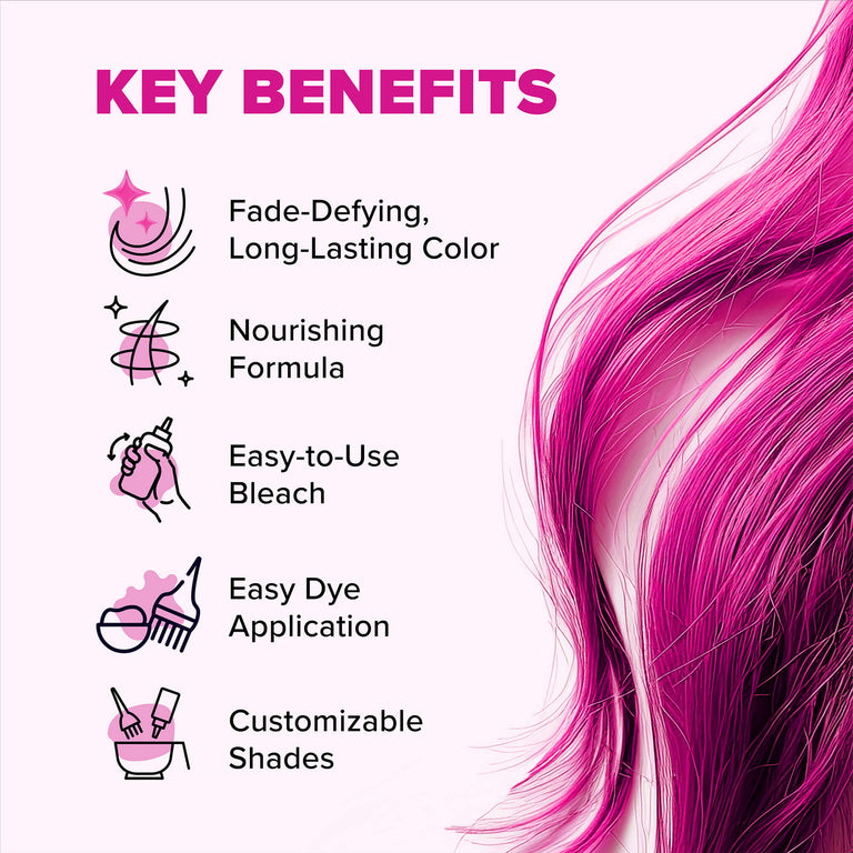 Pink Fetish: Pink Semi-Permanent Hair Dye Kit | Splat Hair Color