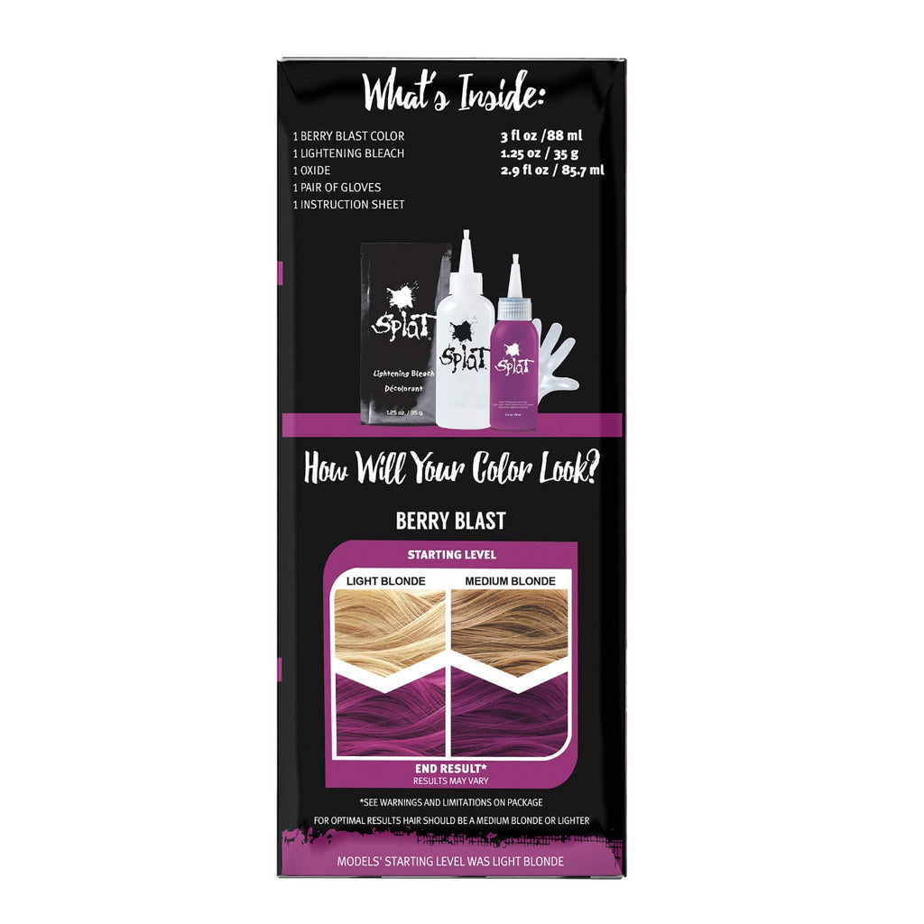 Berry Blast: Purple Semi-Permanent Hair Dye Kit | Splat Hair Color