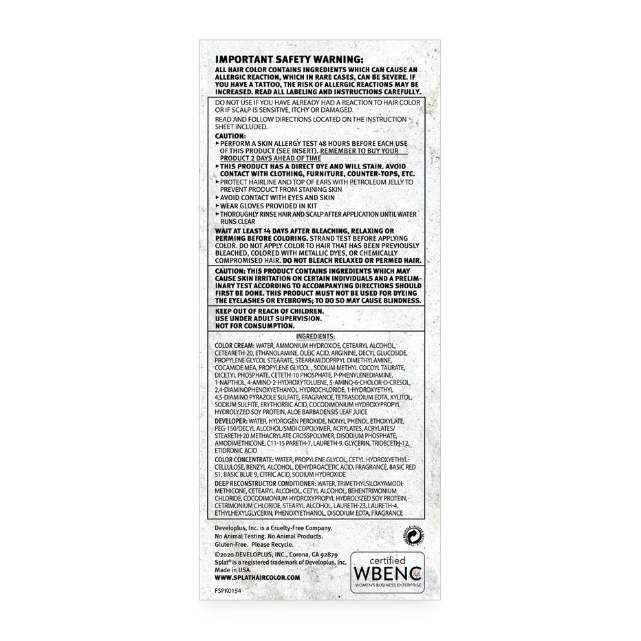 Violet Vibes: Deep Purple Hair Dye For Dark Hair | Splat Hair Color