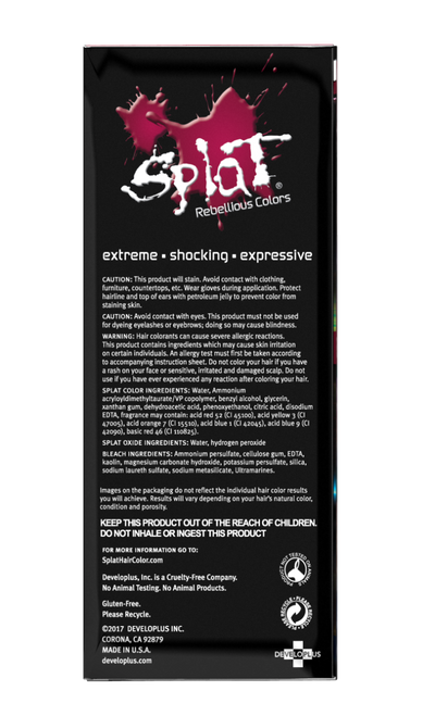 Crimson Obsession: Crimson Semi-Permanent Hair Dye Kit | Splat Hair Color