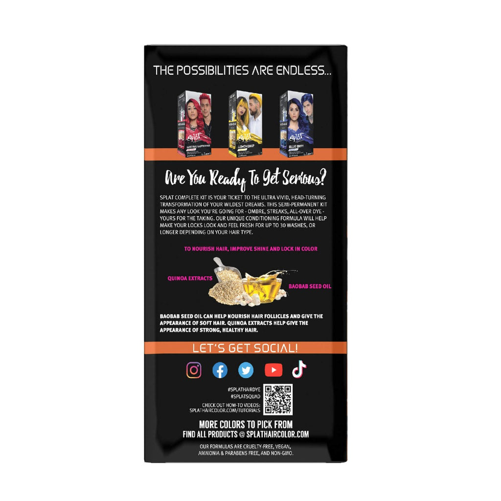 Spicy Copper: Copper Semi-Permanent Hair Dye Kit | Splat Hair Color