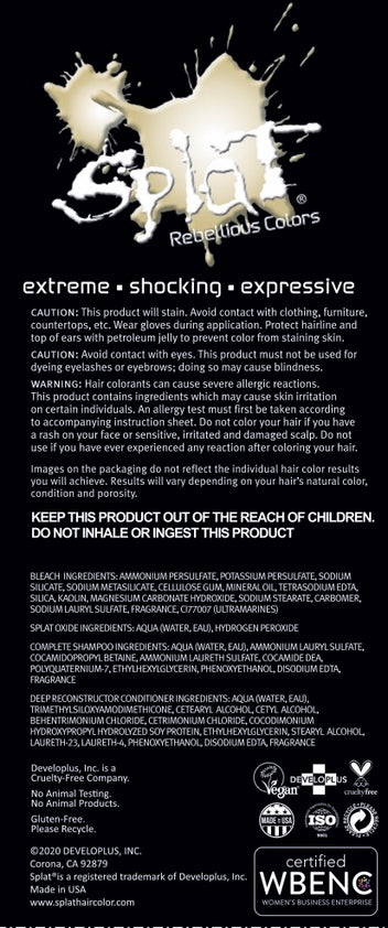 Lightening Bleach: Original Hair Bleach Complete Kit | Splat Hair Color